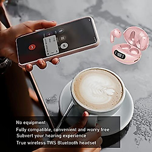 Wireless Earbuds Bluetooth5.2 Earbuds Lightweight Wireless Earphones Wireless Headphones for Sport Work