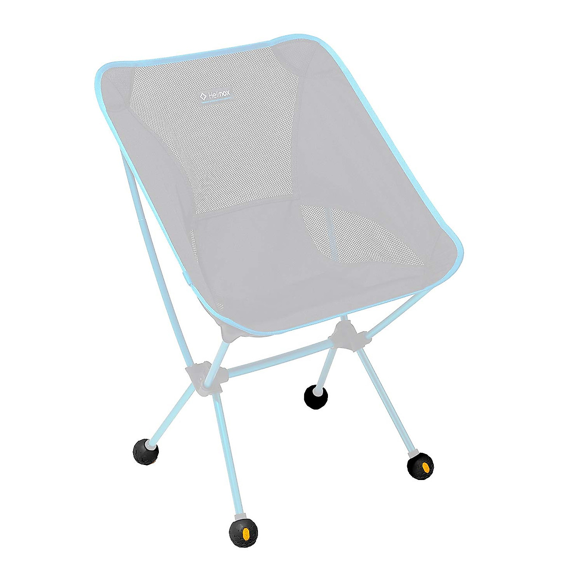 Helinox Chair Stabilizing Vibram Rubber Ball Feet (Set of 4), 55mm, Black