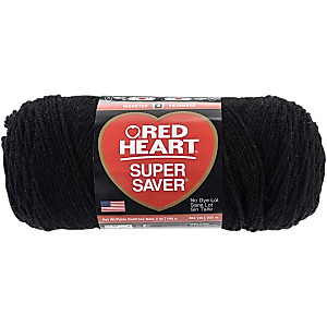 Red Heart Super Saver Yarn (3-Pack) Black E300-3123