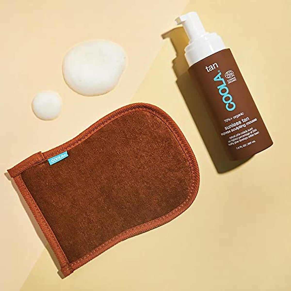 COOLA Sunless Self Tanner Mitt, Supports Sunless Tanning Lotion Application, 2-in-1 Applicator & Exfoliator for Face & Body