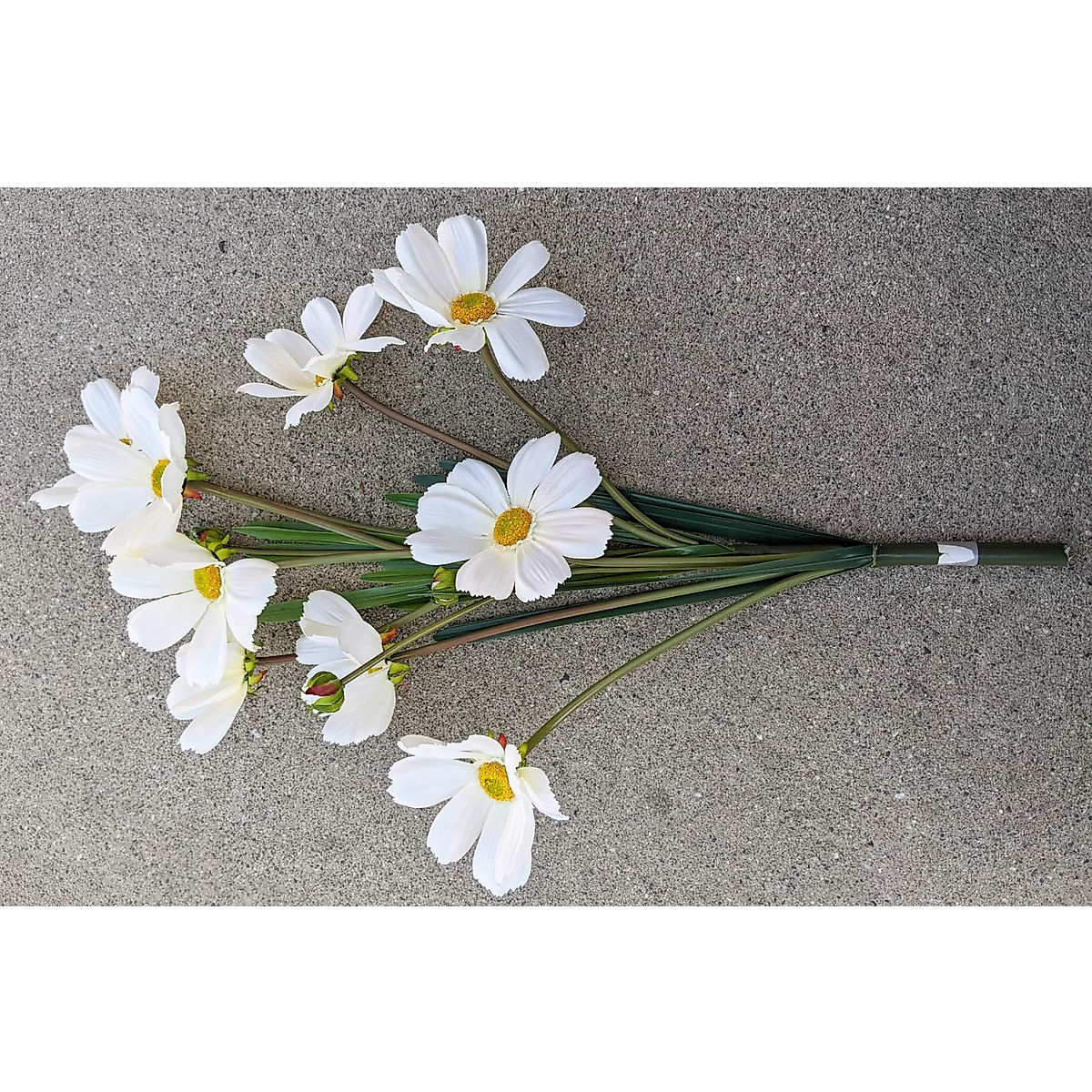 Ooki Cosmos Bush Bundle Artificial Flower Home Living Wedding Baby Bridal Garden Decor Decorations DIY Scrapbook Craft (Blush)