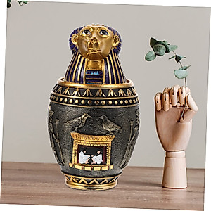3pcs Egyptian Urn Pet Ash Storage Bottle Pet Commemorative Casket Pet Cremation Urn Bone Ash Container Urn for Cat Ashes Animals Ash Bottle Dog Ash Bottle Pet Cinerary Holder