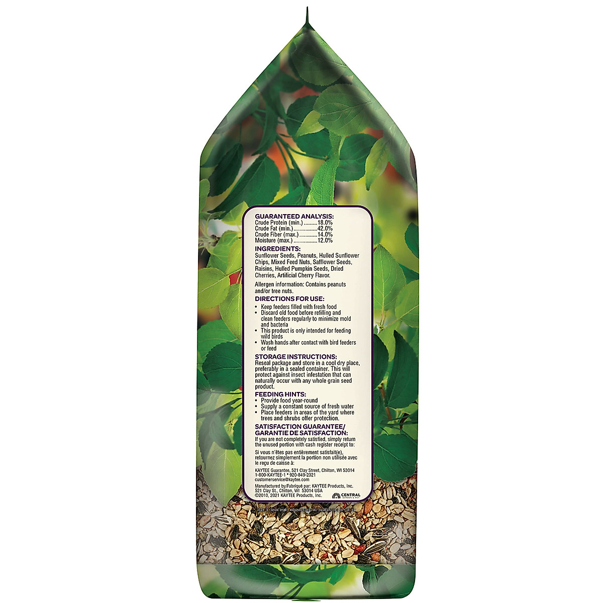 Kaytee Nut and Fruit Blend Stand Up Bag, 5-Pound