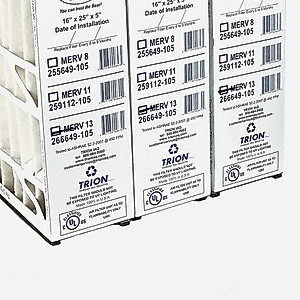 Trion Air Bear 5 Inch MERV 13 High Performance Air Purifier Filter Replacement for Air Cleaner Purification Systems, White (3 Pack)