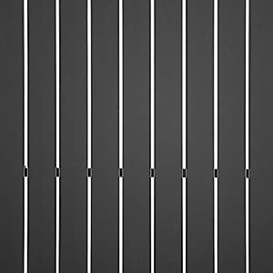 Crosley Furniture Hansen 6-Person Rectangular Outdoor Dining Table with Umbrella Hole for Outside Patio, Matte Black