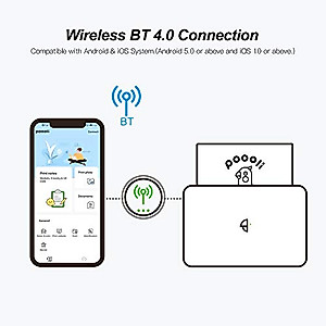 KXDFDC L3 300dpi Thermal Printer Portable BT File Note Photo Printer Support Smartphone Laptop for Home Work