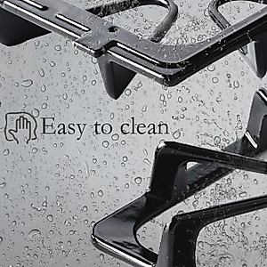 Upgraded W10447925 Burner Grate Replacement for Whirlpool Stove Parts, 8.3x9 inches Kenmore Maytag Gas Range Parts Stove Burner Grate Set Amana Inglis Kirkland Gas Cooktop Parts Stove Top Grates 4Pcs