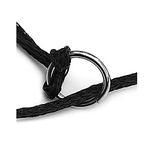 QWORK Slow Feeding Horse Hay Nets, 4" Hole Hay Feeders, 40" Slow Feeding Hay Nets, Hay Nets, Equestrian Feeding Supplies