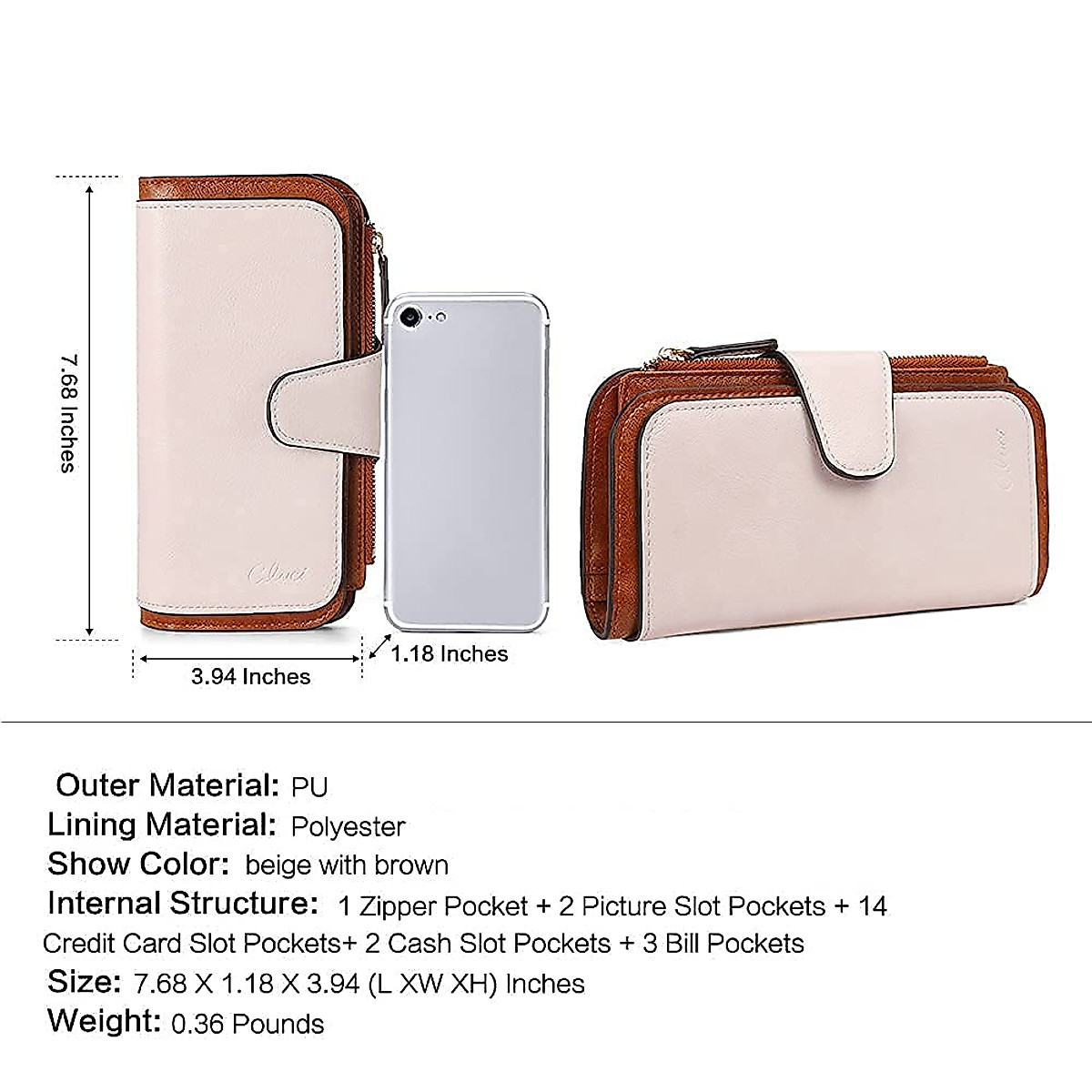 CLUCI Crossbody Bags for Women bundles with Wallet for Women