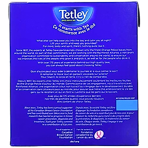 Tetley Orange Pekoe Tea, 144 Count Tea Bags, 454g/1lb, (Imported from Canada}