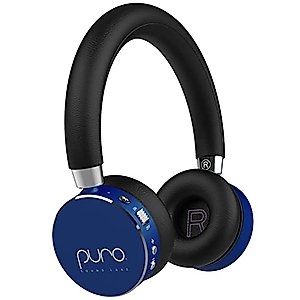 Puro Sound Labs BT2200s Volume Limited Kids’ Bluetooth Headphones – Safer Headphones for Kids – Studio-Grade Audio Quality & Noise Isolation- Sapphire Blue
