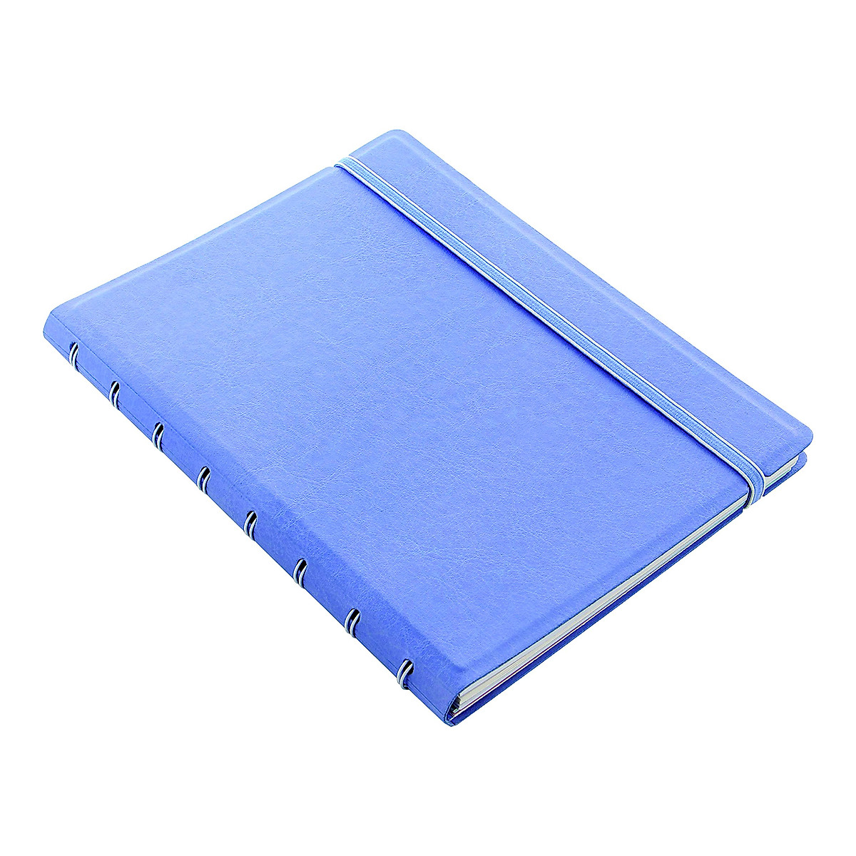 FILOFAX Refillable Pastel Notebook, A5 (8.25" x 5") Vista Blue - 112 Cream moveable pages - Index, pocket and page marker (B115051U)