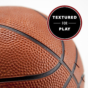 Crown Sporting Goods Mini Basketball with Needle and Inflation Pump (Set of 3), 5-Inch