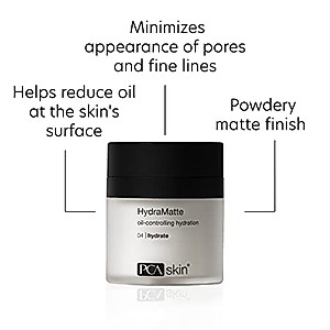 PCA SKIN HydraMatte Oil Control Moisturizer, Face Moisturizer for Oily Skin, Helps Reduce Oil and Promotes a Smoother Complexion, Absorbs Quickly, Great for Combination and Oily Skin, 1.8 Oz Jar
