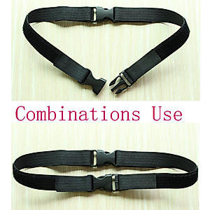 Multi-Functional Magic Buckle, Baby Safety Lock for The Door, Two-Door Refrigerator, Oven and Children's Safety Fence, Etc., or for The Fixed Baby Luggage (3 Pack Black)