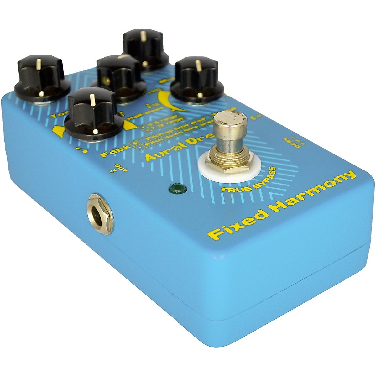 Aural Dream Fixed Harmony Guitar Pedal provides Delay Harmony and PitchShifting 24 semitones or Octave(s) effect for Cascaded harmony of the fixed scale difference,True Bypass