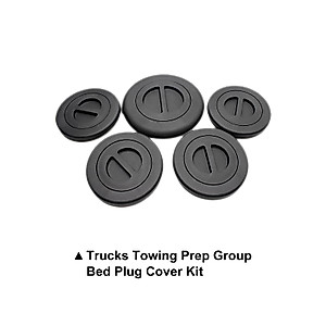 Trucks Towing Prep Group Bed Plug Cover Kit, Replace 68225506AA, Fit for Dodge Ram 2500 and 3500 Pickups 2014-2019, Trailer Tow Cover for Truck with 5th Wheel/Gooseneck Towing Setups