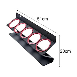 MotiveTech Wall Mounted Spray Bottle Holder for Car Detailing And Home Organization, Black