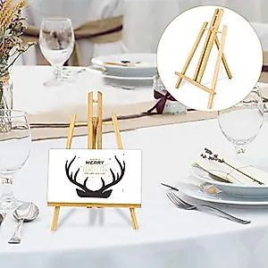 8Pack Wooden Easel,16"Easel Stand,Easel for Painting canvases, Art, Crafts, Tripod, Painting Party. (4)