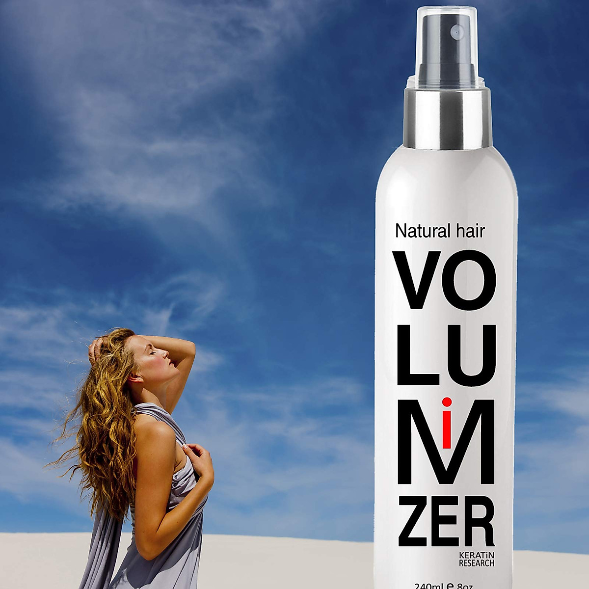 KERATIN RESEARCH Fine Hair Volumizing Spray + Thickener for Women & Men - Instant Natural Lift for Finer Strands, Experts Recommended (120ml)