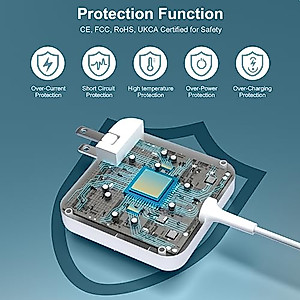 Mac Book Air Charger, Replacement for Mac Book Air AC 45W T-tip Shape Connector Power Adapter, Laptop Charger for Mac Book Air 11 inch and 13 inch (2012 2013 2014 2015 2017)