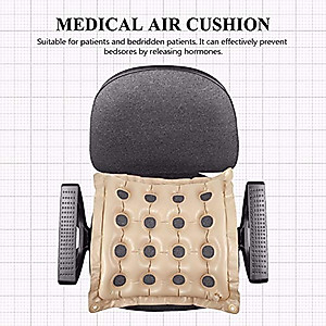 WINOMO Air Inflatable Seat Cushion Foldable Portable Pressure Relieving Chair Cushion Blow Up Wheelchair Pad for Office Chair Dining Room Chair Car Seat Complexion