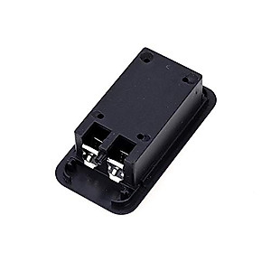 Musiclily Pro Active Guitar Bass 9-Volt Battery Box Case Holder Compartment Cover, Black