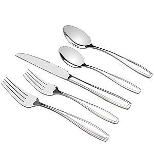 Pekky 80-piece Stainless Steel Flatware Set, Service for 16