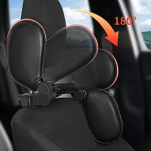 SanLead Car Headrest Pillow Detachable Road Pal Car Seat Headrest Pillow Adjustable Car Seat Headrest Pillow for Kids and Adults