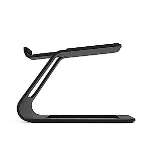 Kanto SE2 Elevated Desktop Speaker Stands for Small Speakers & Compact 2”-3” Studio Monitors | 3.8” Tall | Supports 7.1 lbs | Damping 1.5 mm Silicone Padding | Pair | Black