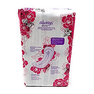 Always Discreet, Incontinence Light Pads, 3 Drops, 30 Pads each (Value Pack of 2)