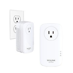 tp-link AV2000 Mbps Powerline Ethernet Adapter - Gigabit Port, Ethernet Over Power, Plug&Play, Power Saving, MU-MIMO, Noise Filtering(TL-PA9020P KIT) (Renewed)