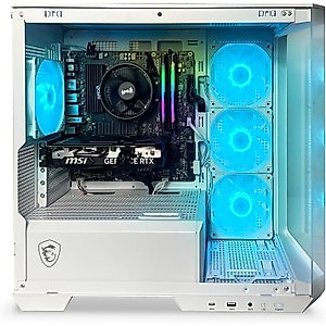NSX GAMING ProWhite PC Gamer Ryzen 7 5700X, 16 GB (2X 8GB RAM), 1 TB SSD, RTX 3060 Ventus 2X 12GB OC, Windows 11 Home, Peripherals Includes & 1 Year Warranty