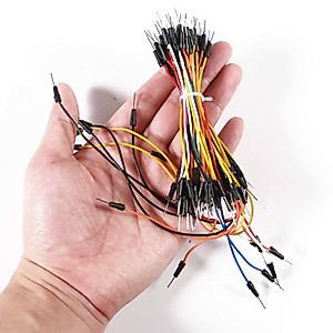 ACEIRMC 4set 65pcs Solderless Flexible Breadboard Jumper Wires Male to Male Compatible with Arduino Breadboard