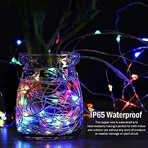 Ligarko Solar String Lights, 120 LED 46Ft Solar Fairy Lights Outdoor Waterproof, 8 Modes Copper Wire Decorative Solar String Lights for Garden, Patio, Festival, Party Decoration (Multi-Coloure-2 Pack)