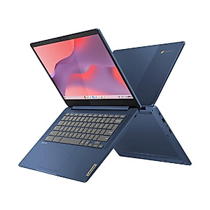 Lenovo Chromebook Slim 14" FHD Touchscreen Laptop | MediaTek Kompanio 520 | 4GB DDR4 | 64GB eMMC | Arm Mali-G52 MC1 | Chrome OS | Blue| Bundle with Stylus Pen