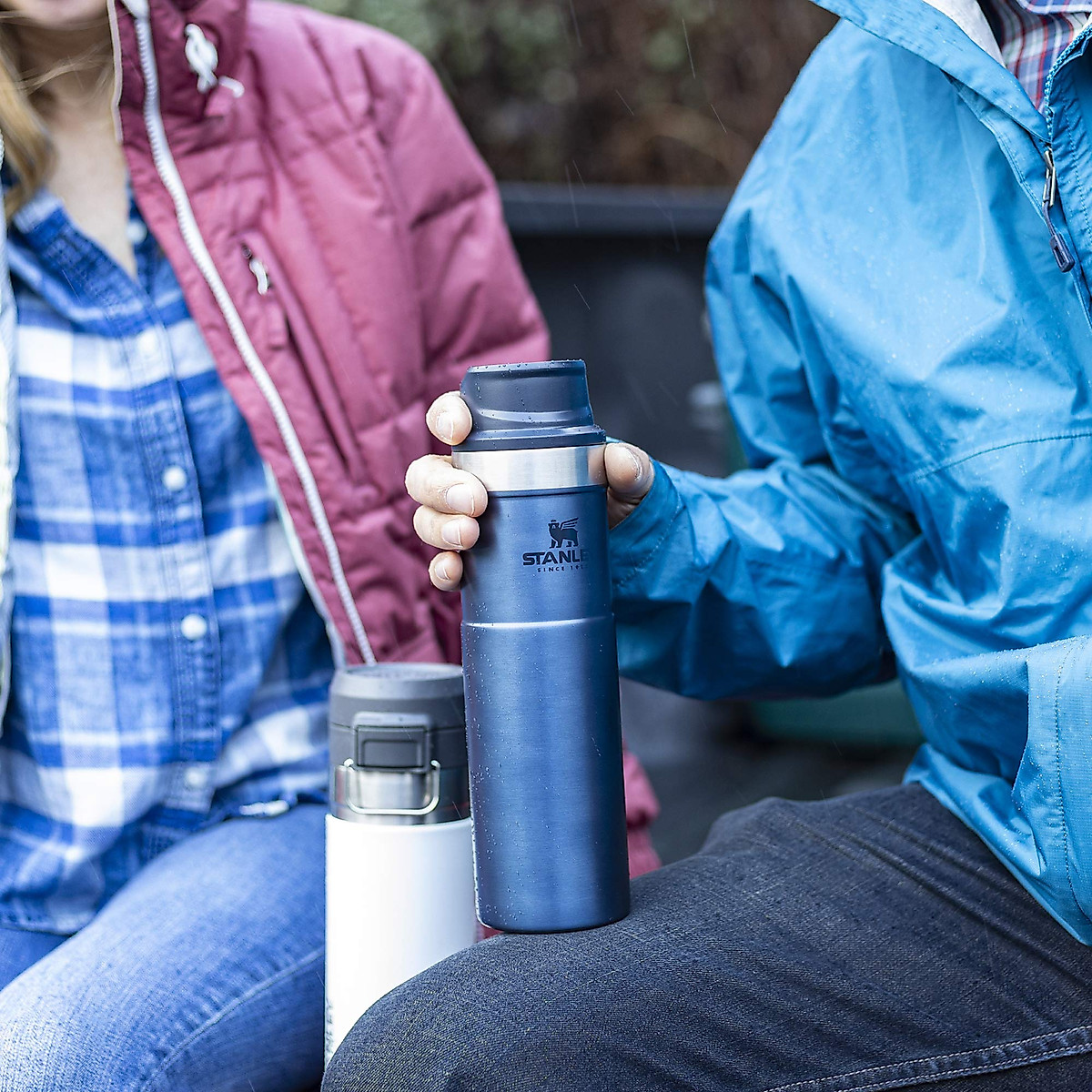 Stanley Classic Trigger Action Travel Mug 20 oz –Leak Proof + Packable Hot & Cold Thermos – Double Wall Vacuum Insulated Tumbler for Coffee, Tea & Drinks – BPA Free Stainless-Steel Travel Cup