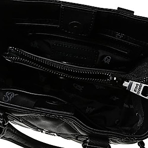 Steve Madden Mickey Quilted Satchel, Black