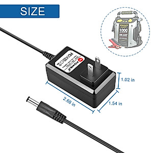 PKPOWER AC Adapter Charger for Stanley J7CS J5C09 J312 J45TK Peak Stanley Fatmax 700 Peak 350 AMP Jump Starter Power Supply Cord Cable PS Wall Home Battery Charger