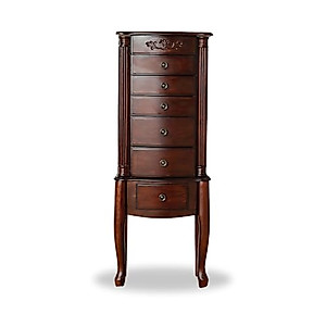 Hives and Honey Morgan Armoire Jewelry Cabinet, Dark Walnut