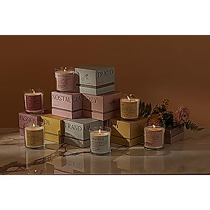 Paddywax Scented Candles Mood Collection Fragrant Boxed Candle in Glass Vessel, 8-Ounce, Cozy