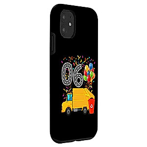 iPhone 11 Happy O6 Birthday Rear Loader Garbage Truck Case