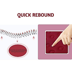 Stroller Cushion, Baby Stroller/Car Seat Liners Pad Cover Foam Cotton Cushion (Red)