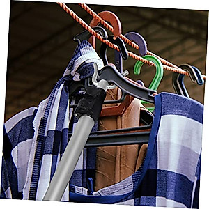 Alipis 1pc Closet Clothes Rail Stainless Steel Shelf Adjustable Shower Rod Shower Curtain Rod Hooks Clothes Poles for Hanging Clothes Closet Reacher Pole Reach Pole with Hook Silver Heavy