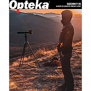 Opteka 500mm/1000mm f/8 Manual Telephoto Lens for Canon EOS 80D, 70D, 60D, 60Da, 50D, 40D, 30D, 1Ds, Mark III II, 7D, 6D, 5D, 5DS, Rebel T6s, T6i, T6, T5i, T5, T4i, T3i, T3 and T2i Digital SLR Cameras