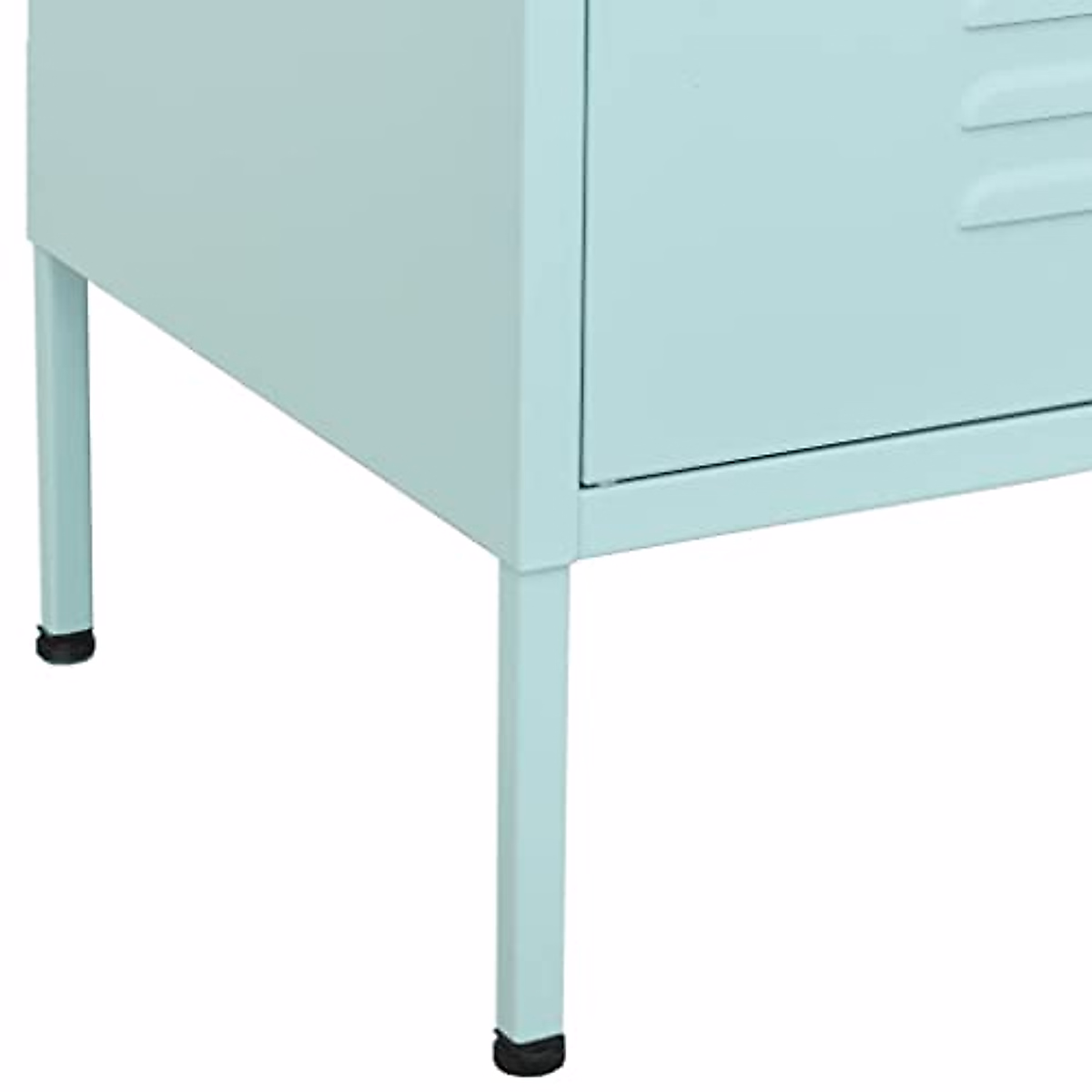 QZZCED Storage Cabinet with Doors, Console Table Sideboard Buffet Cabinet with Storage, for Living Room, Dining Room, Entryway, Kitchen,Mint 31.5"x13.8"x40" Steel