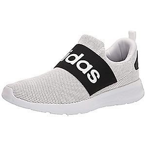 adidas Men's Lite Racer Adapt 4.0 Trail Running Shoe, White/White/Black, 12