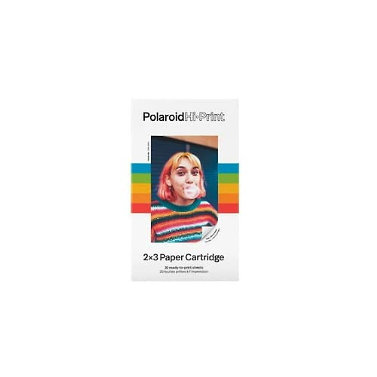 Polaroid Originals Hi-Print 2x3-Inch 20 Sheets Paper Cartridge (5-Pack) Bundle with IS-40 instax Album (6 Items) F