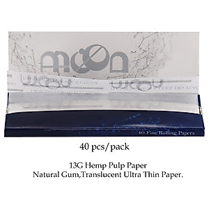 LEVENO 20 Pack 1-1/4" Translucent Color Ultra Thin - 78mm Long 20 Booklets (40 Papers Per Booklet)