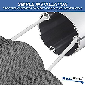 RecPro RV Awning Fabric Replacement 20 Foot Camper Awning | Gray | Width Size Options | 8' (96") Length RV Awning | Heat-Sealed | 3 Year Warranty (20 Feet, Actual 19' 1")